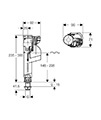 Geberit Type 360 Filling Valve For Ceramic Cisterns White - 281.206.00.1
