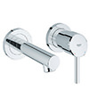 Grohe Concetto Wall Mounted 2 Hole Chrome Basin Mixer Tap - 19575001