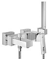 Grohe Eurocube Wall Mounted Single Lever Chrome Bath Mixer Tap With ...