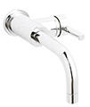 Hudson Reed Tec Wall Mounted Single Lever Side Action Basin Mixer Tap ...