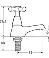 Deva Milan Pair Of Chrome Basin Taps - MILAN 101