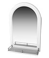 Miller Traditional 1903 Mirror With White Arched Frame And Shelf | 360C-2