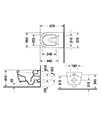 Duravit ME By Starck Washdown Wall Mounted Toilet - 2528090000