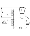 Grohe Costa L Chrome Bib Tap - 30098001