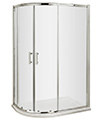 Nuie Pacific Offset Quadrant Shower Enclosure Polished Chrome - AQU769