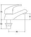Deva Adore Basin Taps - ADORE101