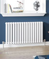 Dq Heating Cove 550mm High Single - Double Horizontal Radiator