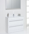 Kartell K-Vit Purity Wall Mounted Double Drawer Vanity Unit 600mm