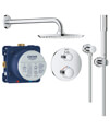 Grohe Grohtherm Perfect Chrome Shower Set With Rain Shower Cosmopolitan ...