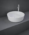 RAK Feeling Round 420mm Matt White Countertop Basin Without Tap Hole