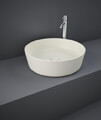 RAK Feeling Round 420mm Matt White Countertop Basin Without Tap Hole