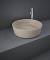 RAK Feeling Round 420mm Matt White Countertop Basin Without Tap Hole