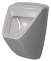 Lecico Atlas Geo Mains White Fed Urinal With Waste - URGEOBACKHO