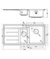 1810 Company Forza Duo 150i Satin 1000 x 500mm 1.5 Bowl Kitchen Sink