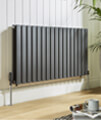 Kartell K-Rad Boston Horizontal Single Panel Anthracite Radiator 600mm High