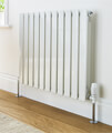 Kartell K-Rad Boston Horizontal Double Panel White Radiator 600mm High