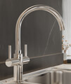 Grohe Ambi Cosmopolitan Chrome Kitchen Sink Mixer Tap With 2 Handle ...