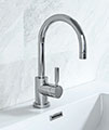 Hudson Reed Tec Single Lever Side Action Basin Mixer Tap With Waste ...