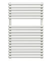 Bisque Straight Fronted Towel Radiator