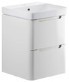 Joseph Miles Lambra Wall Hung 2 Drawer Vanity Unit With Curved Basin ...
