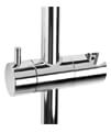 Croydex Flexi-Fix Chrome Shower Riser Rail - AM182641